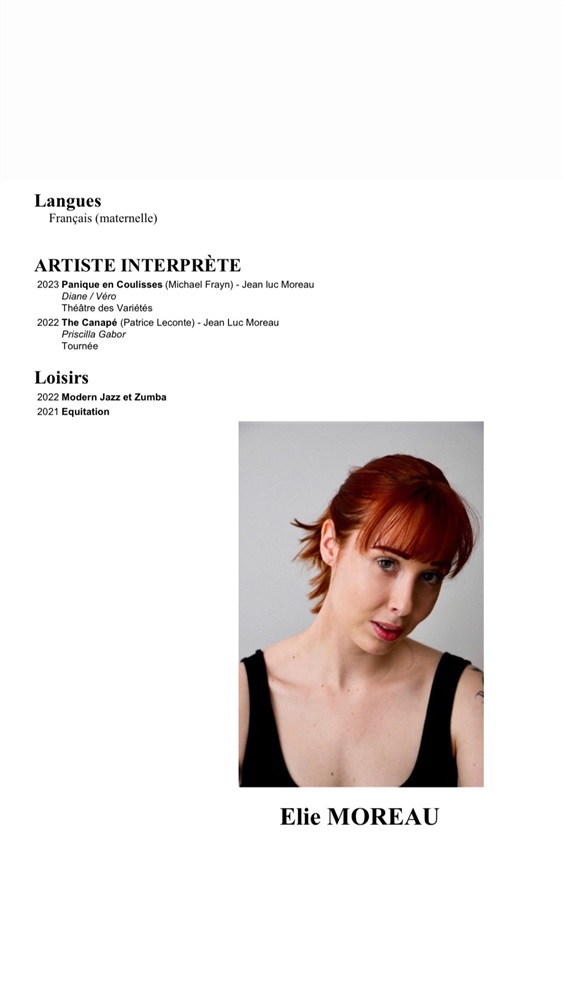 Elie MOREAU- Fiche Artiste - Artiste interprète - AgencesArtistiques ...